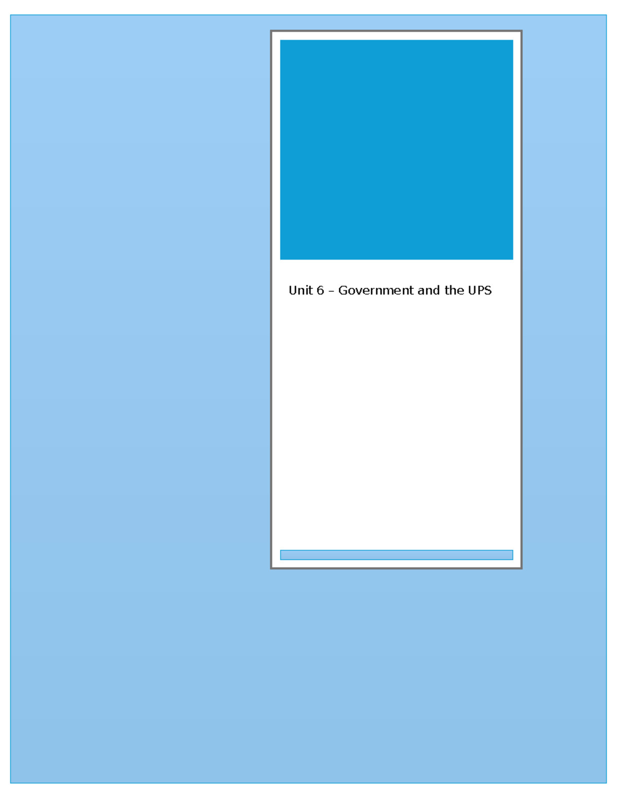 Unit 6: Government Structure and Legislative Process - Exam Unit - Unit ...