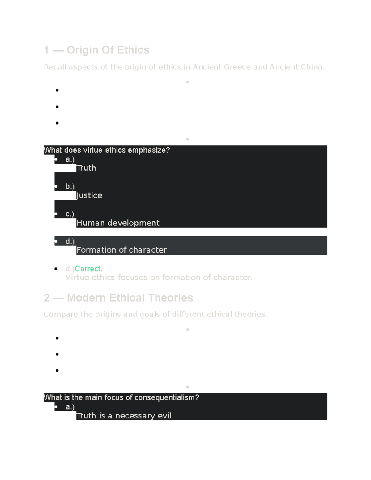 Bus Ethics Unit 1: Key Concepts and Theories Overview - Studocu
