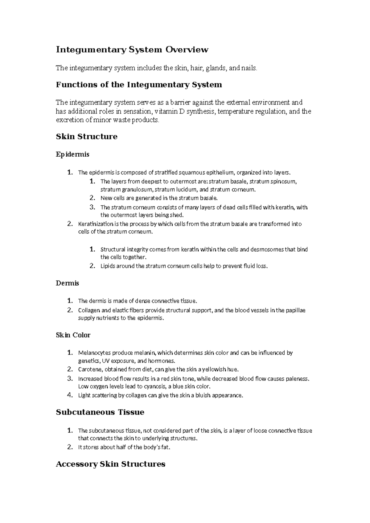 Integumentary System Overview: Structure, Function & Physiology ...
