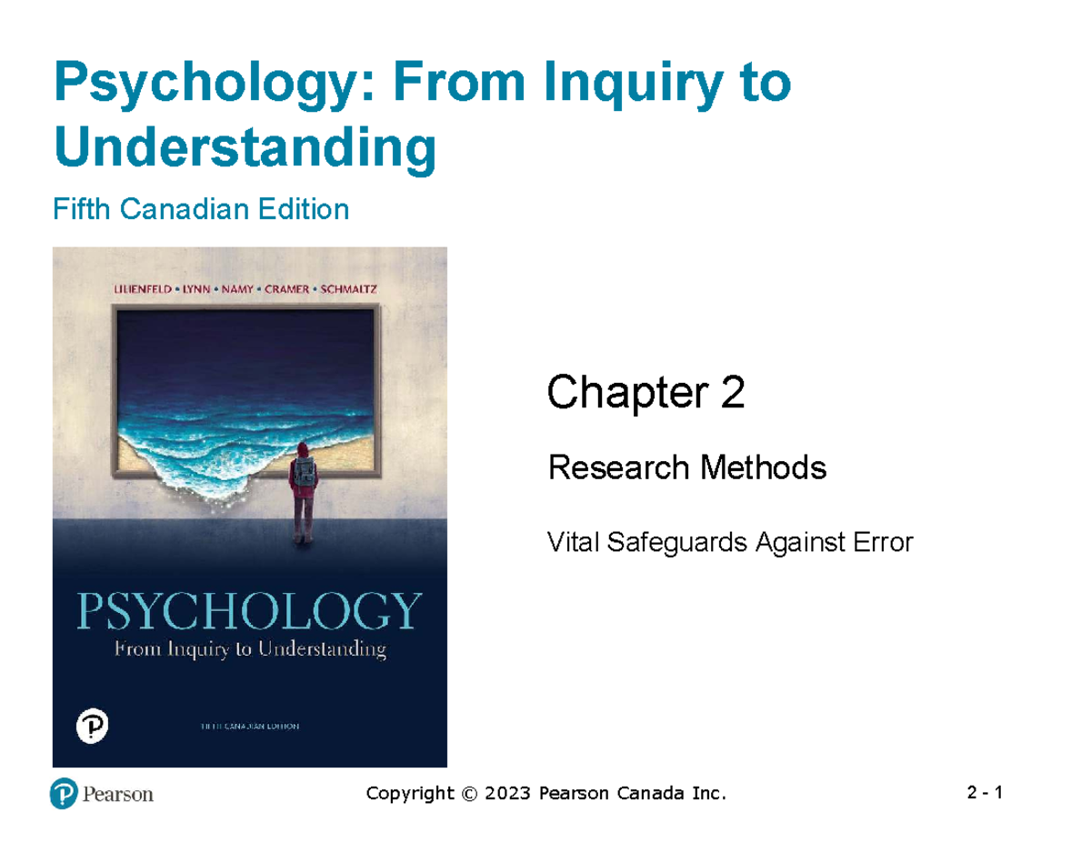 PSYC1100 Chapter 2 Notes: Research Methods & Safeguards Against Error ...