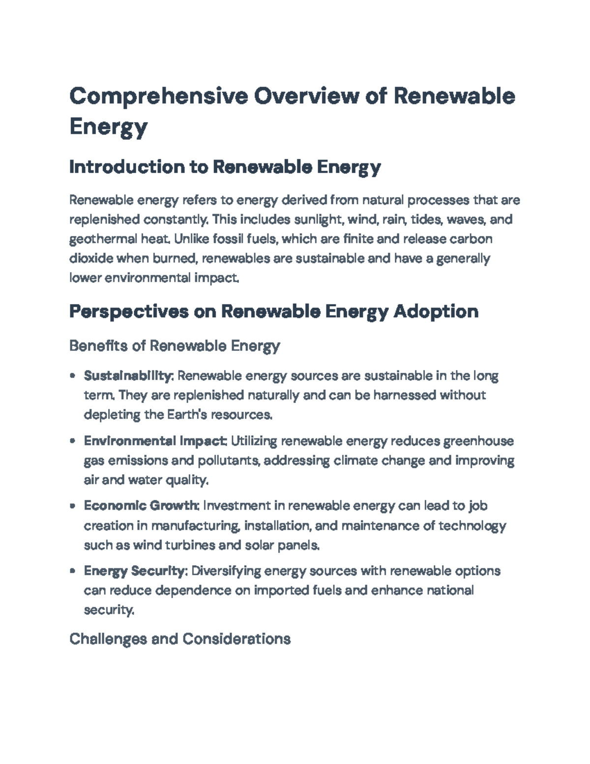 Renewable Energy Overview: Benefits, Challenges & Future Trends (RE 101 ...