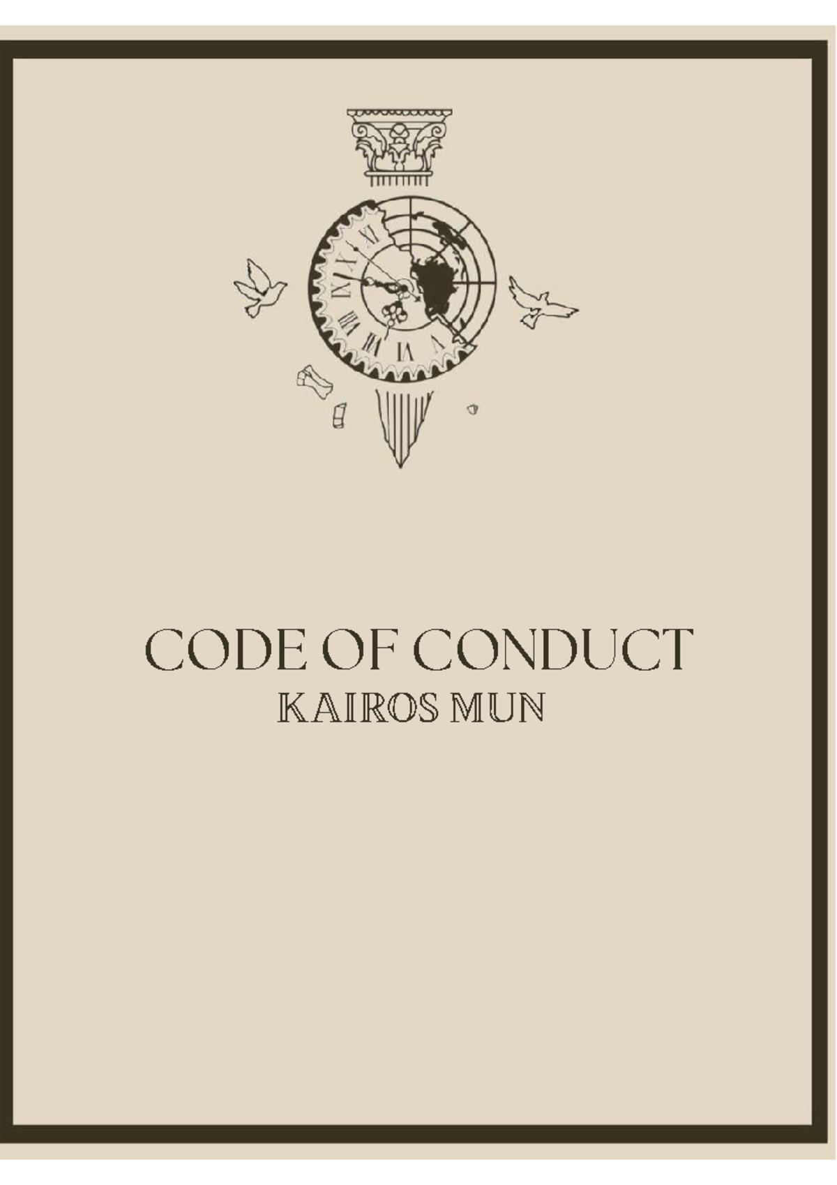 CODE OF CONDUCT KAIROS MUN: Professional Behavior Guidelines - Studocu