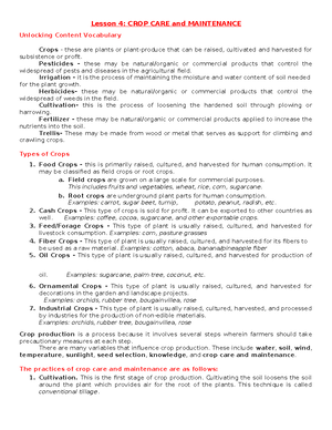 Lesson 5 FARM Waste Management - Lesson 5: FARM WASTE MANAGEMENT Waste ...