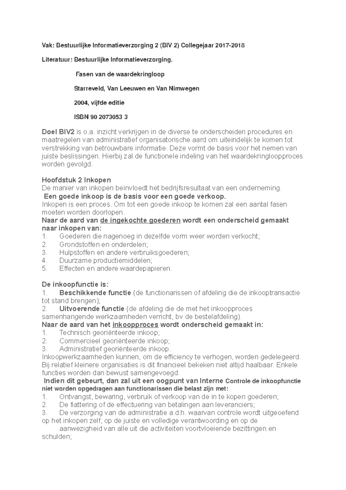 Fasen van de Waardekringloop in Bestuurlijke Informatieverzorging (BIV ...