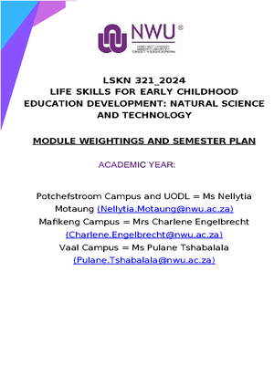 CAPS Life Skills Afrikaans Grade R-3 FS - - Studocu