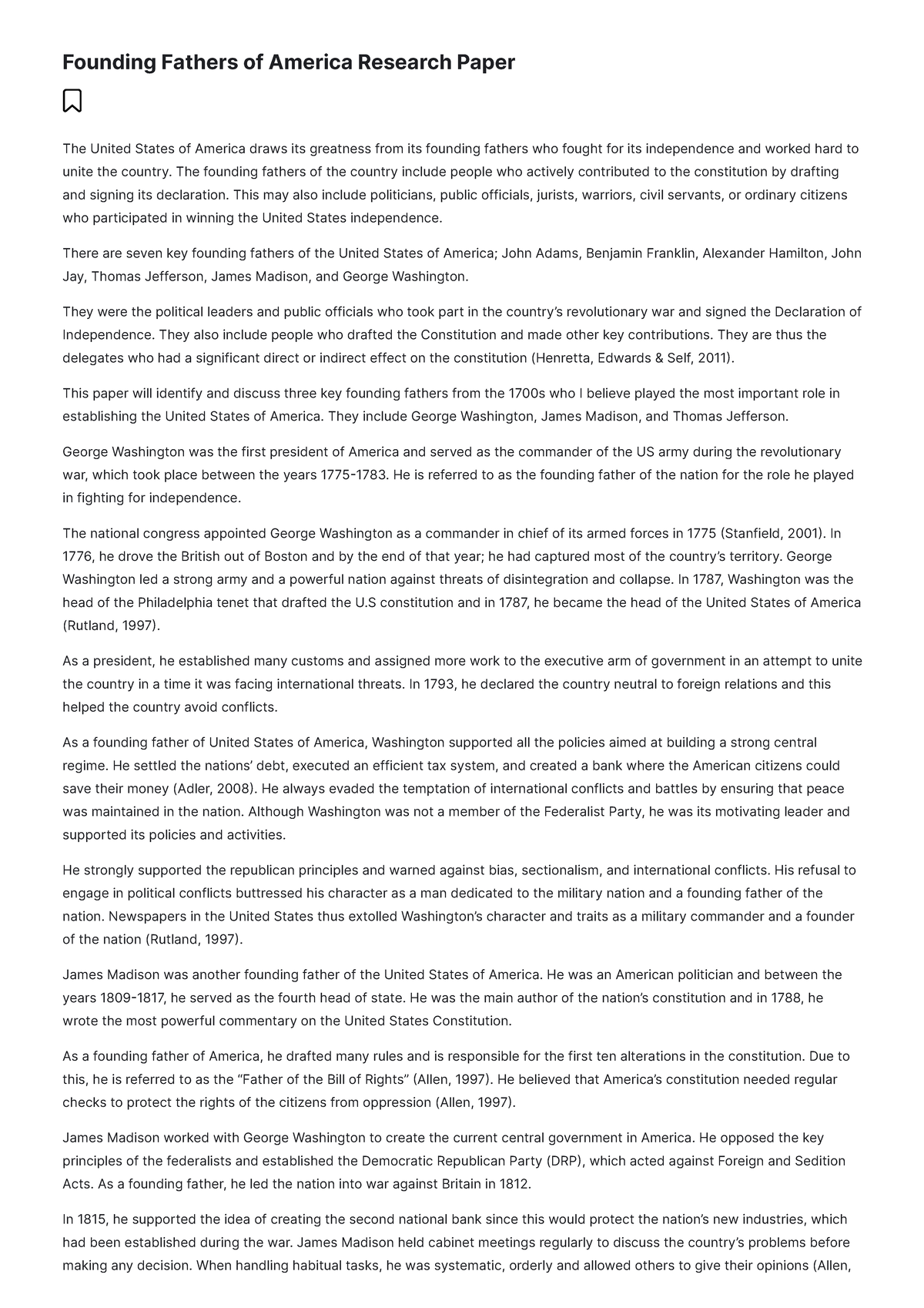 Founding Fathers of America: Key Contributions & Impact - Research ...