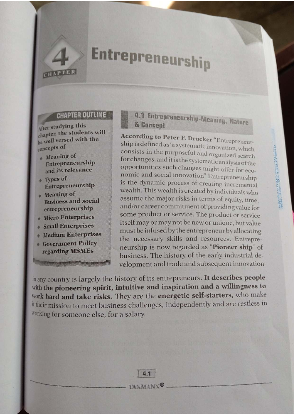 Ch. 4: Entrepreneurship - Comprehensive Chapter Outline and Key ...