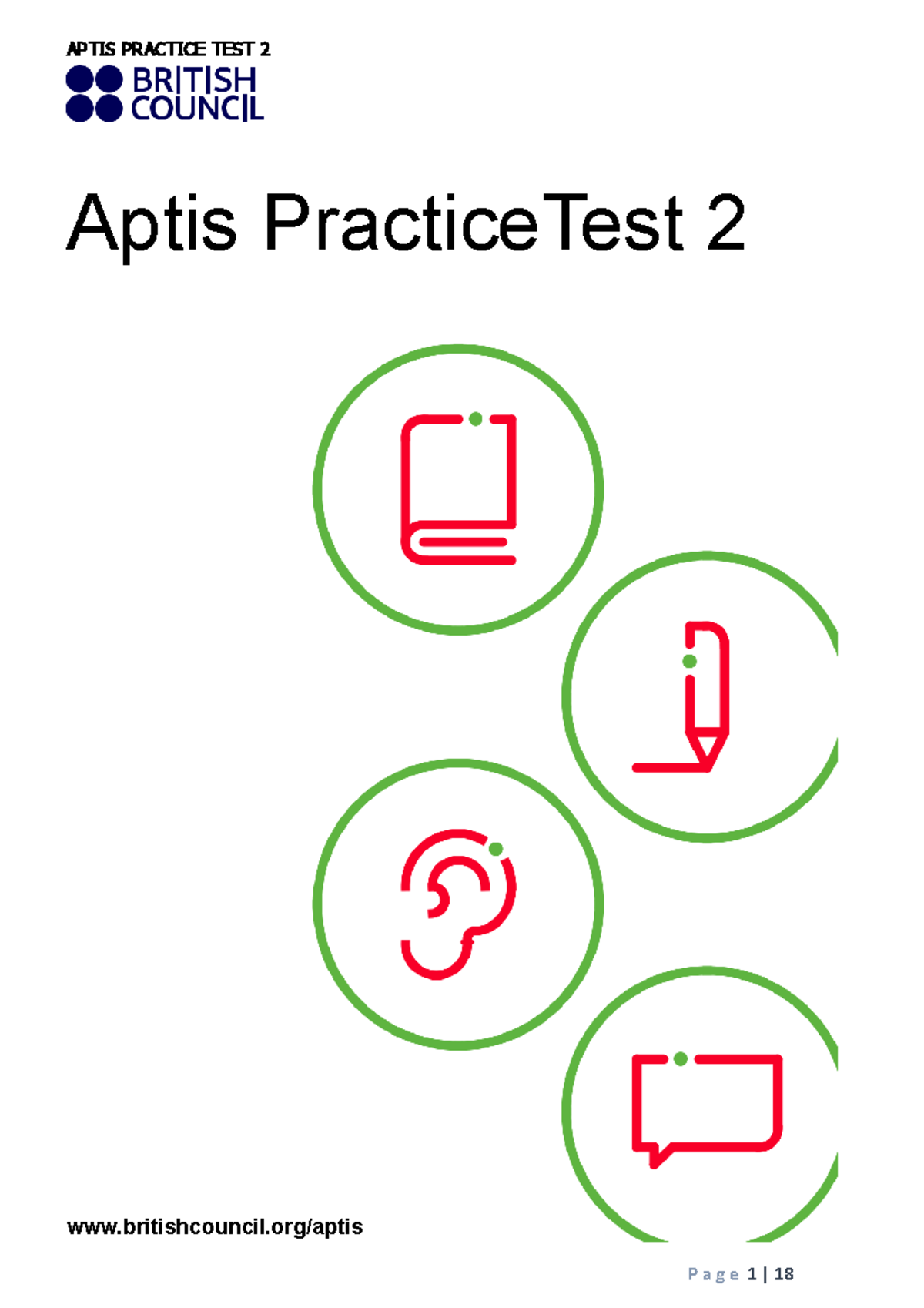 Full Aptis Practice test 2 - APTIS PRACTICE TEST 2 Aptis PracticeTest 2 ...