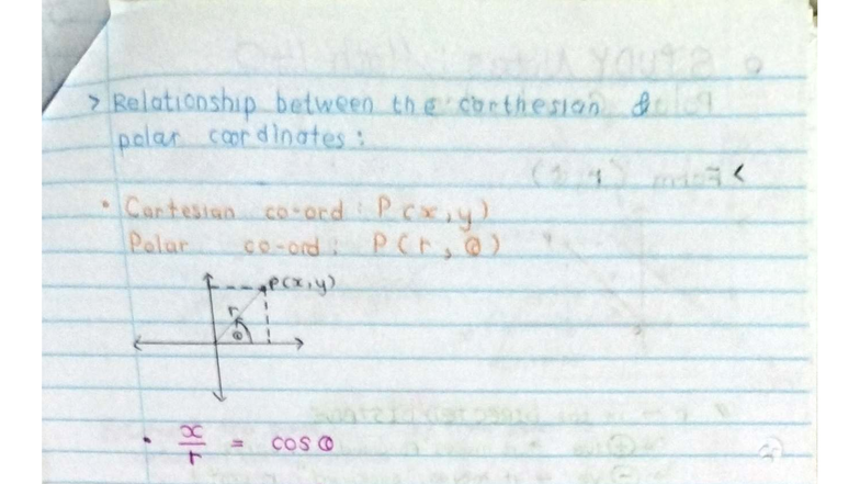 Math 140 Study Notes: Polar Coordinates and Their Applications - Studocu