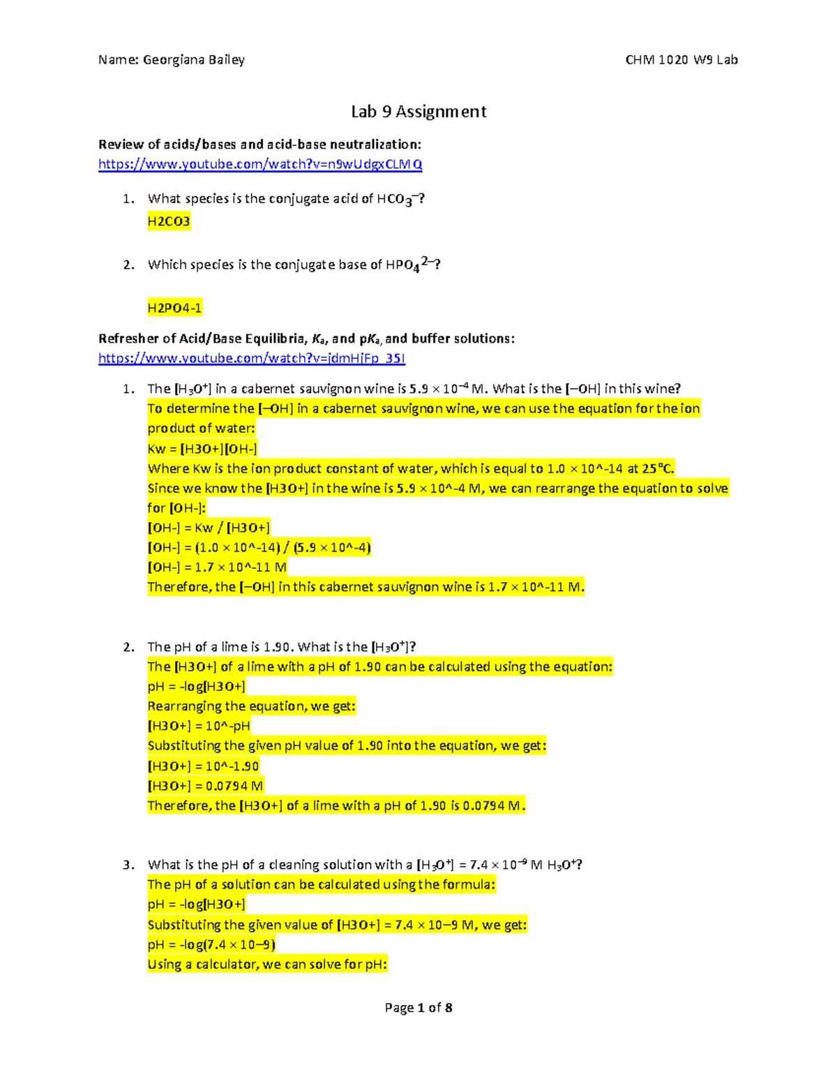 Chm1020 Week 10 Lab Assignment on Nuclear Science and Radioactivity - Studocu