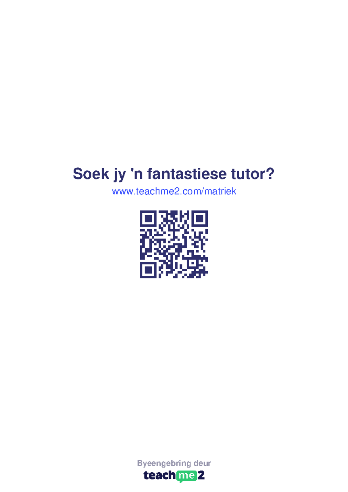 2021 Mei Junie Toerisme Vraestel 1 Afrikaans - Soek jy 'n fantastiese ...