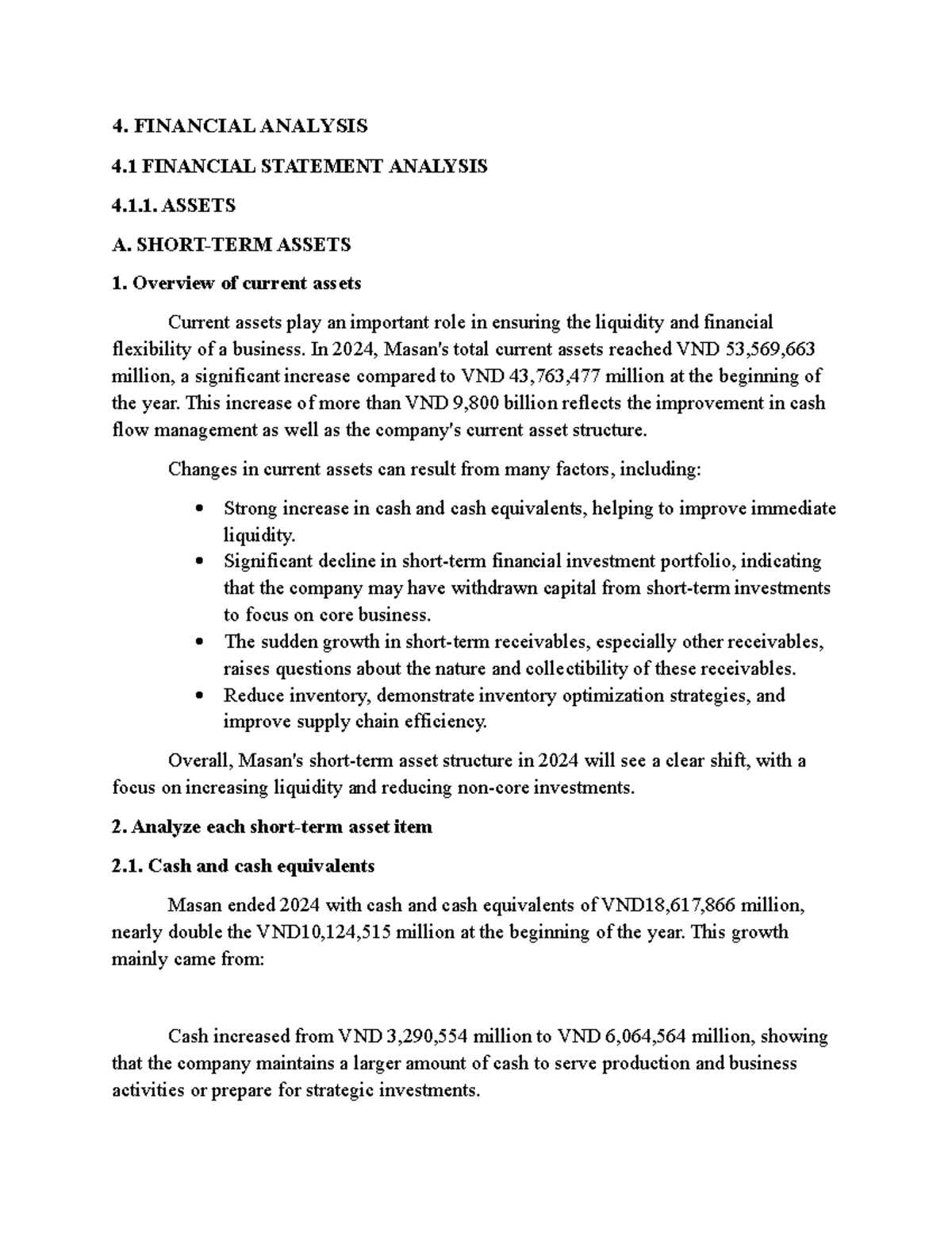 PHẦN 4 TA - Đọc thêm - 4. FINANCIAL ANALYSIS 4 FINANCIAL STATEMENT ...