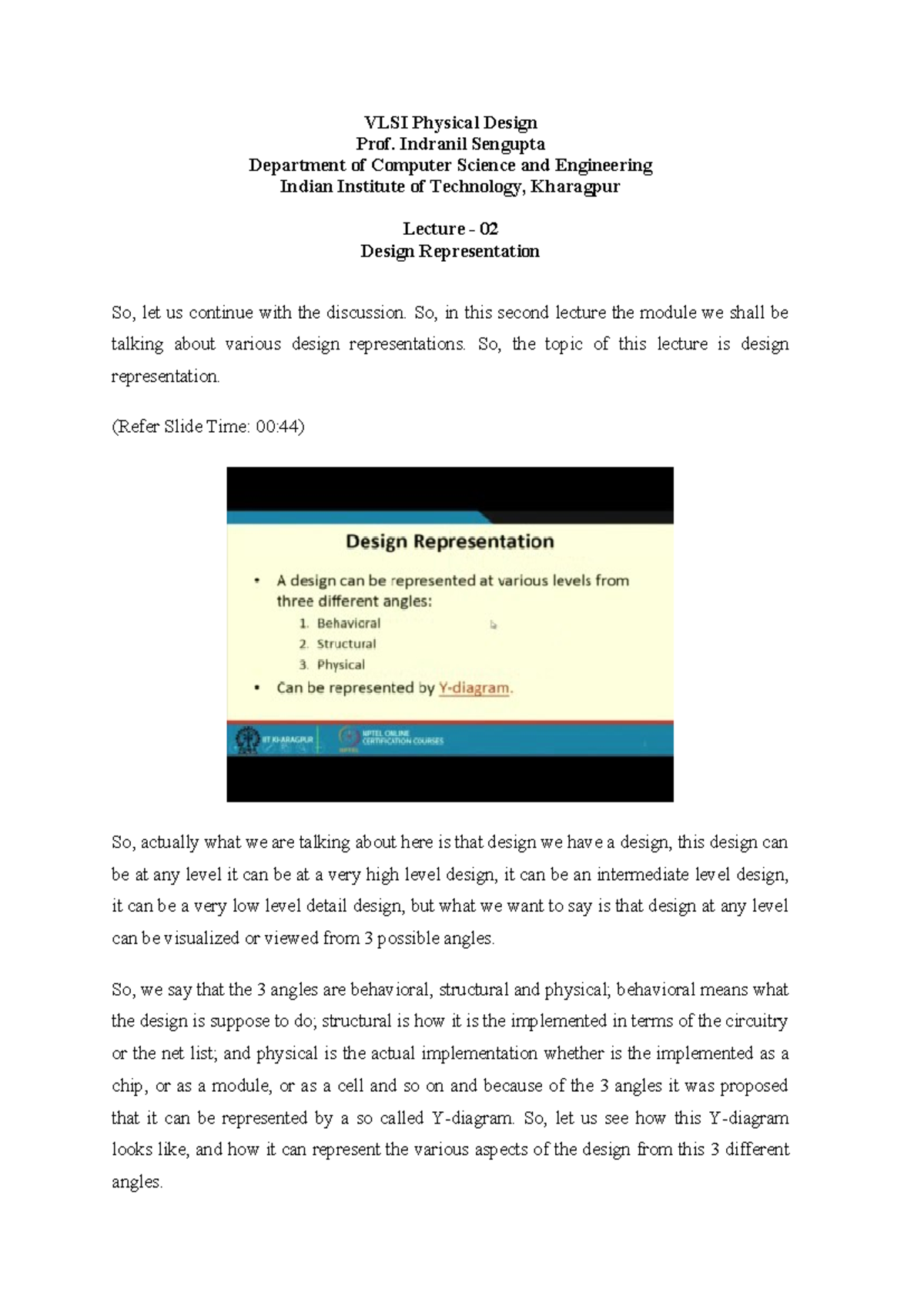 Lec2 - VLSI Physical Design Representation Notes - Studocu