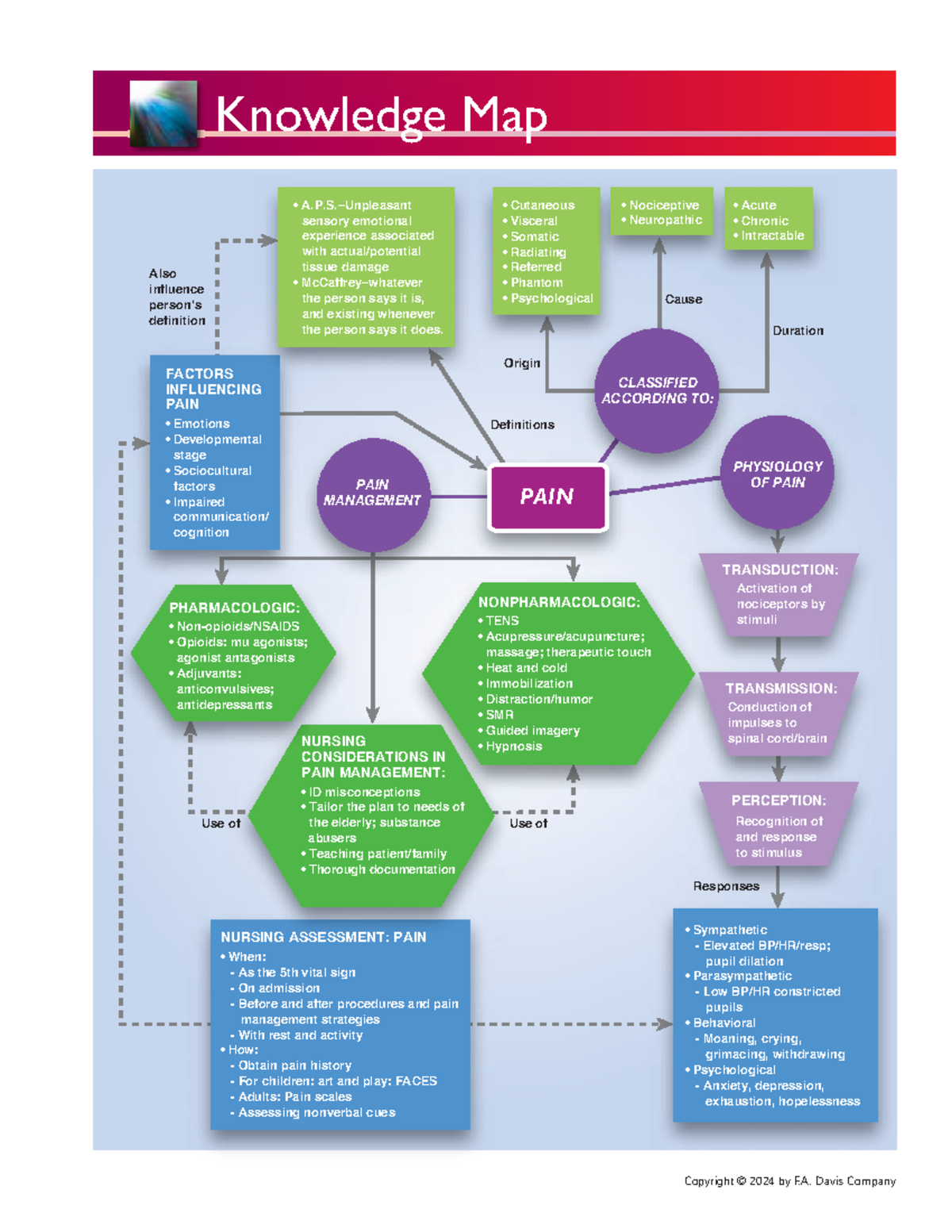 Knowledge Map Ch28: Understanding Pain and Management Strategies - Studocu
