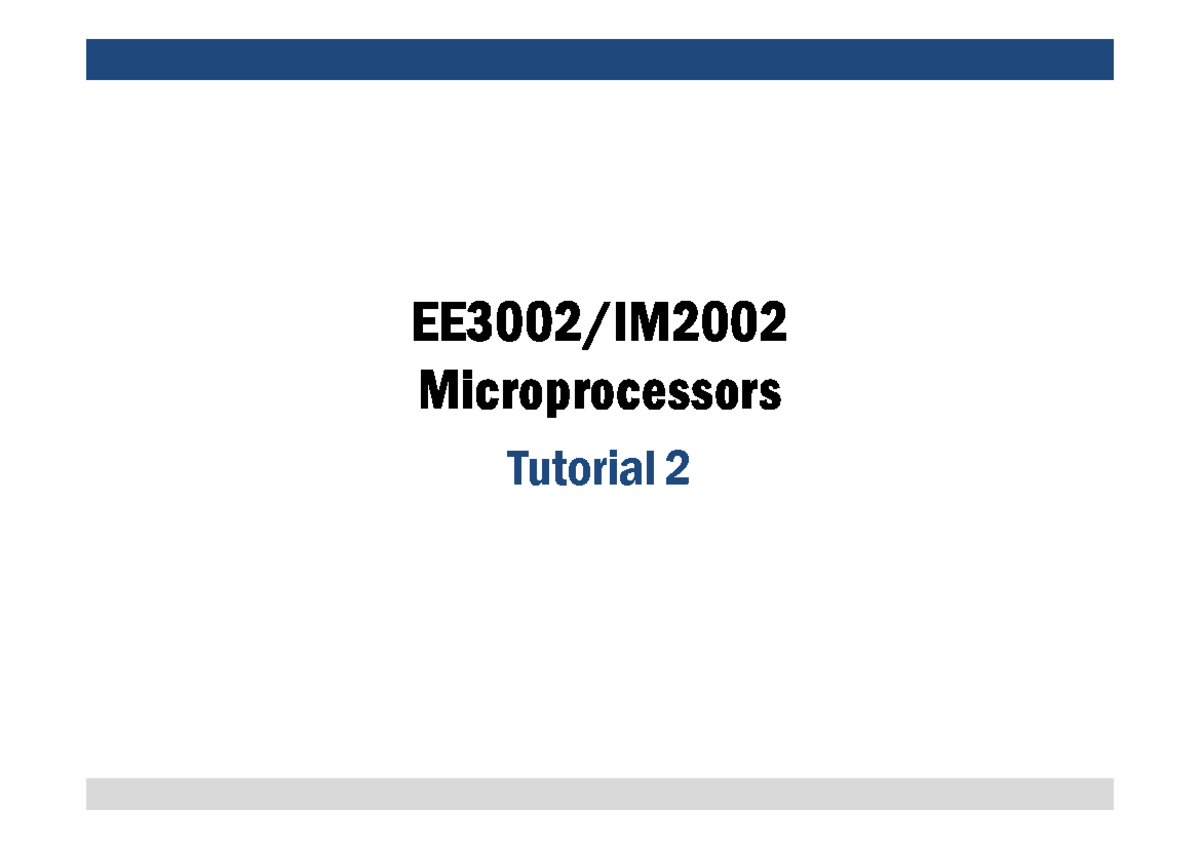 E EE3002 Tutorial 2 solution PPT - Warning: TT: undefined function: 32 EE 3002 /IM 2002 - Studocu