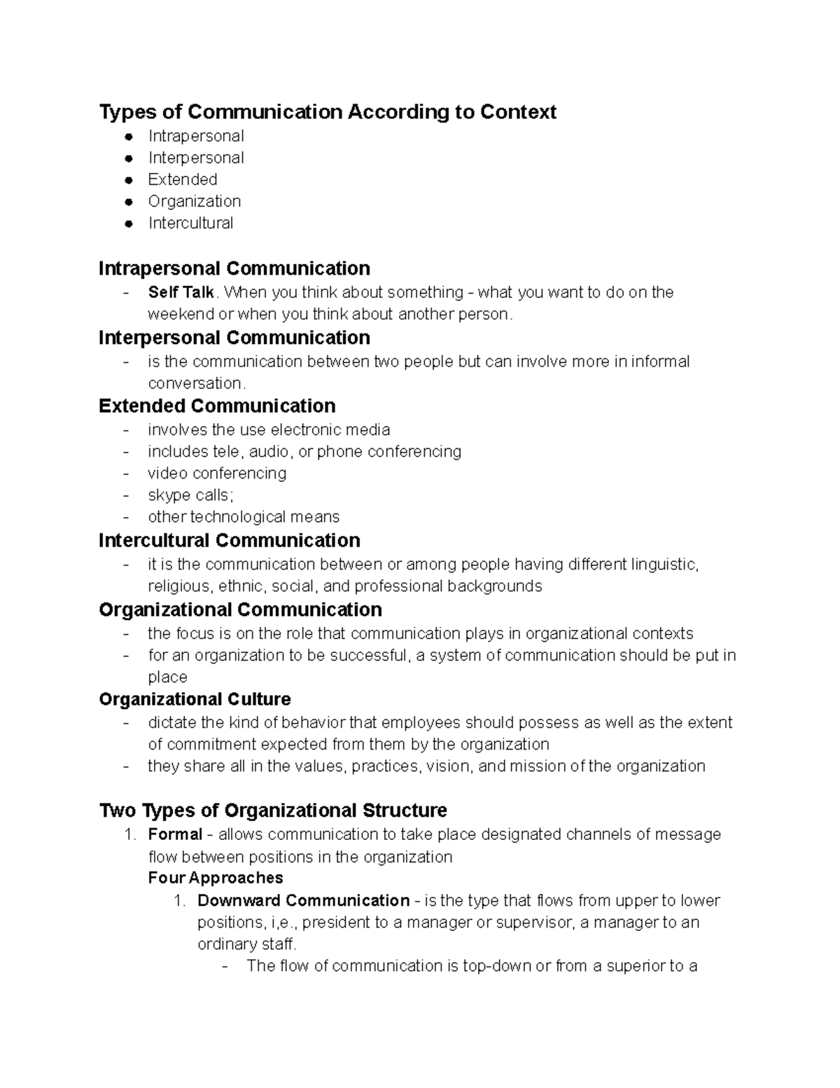GEC COM Different Types OF Communicatio According TO Context - Types of ...