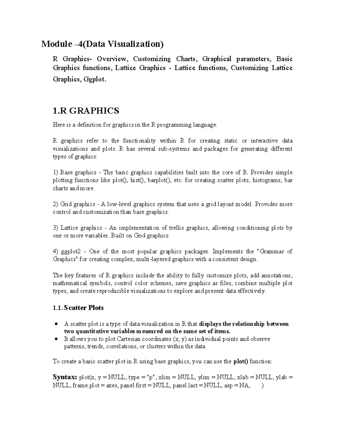 Rm4 - Final Exam: R Graphics and Data Visualization Techniques - Studocu