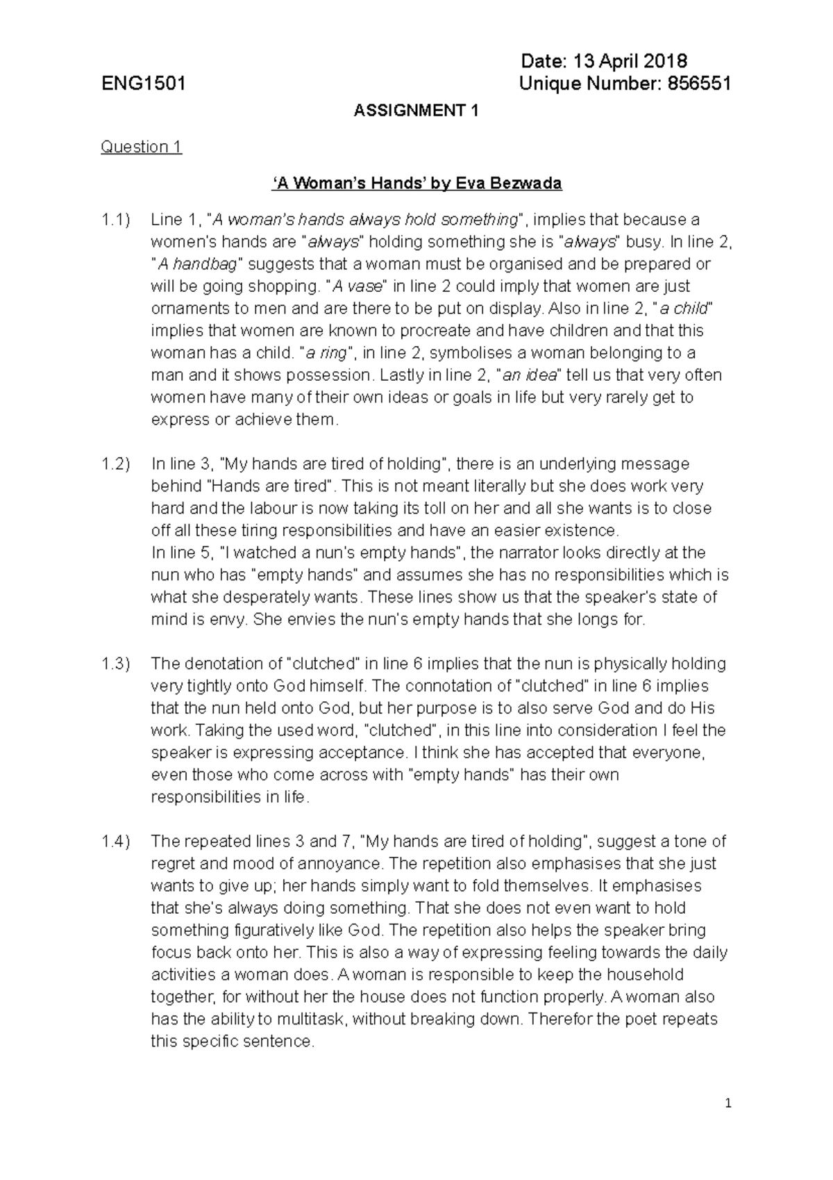 The Lighthouse Keeper's Wife Study Guide: Analysis & Key Features - Studocu