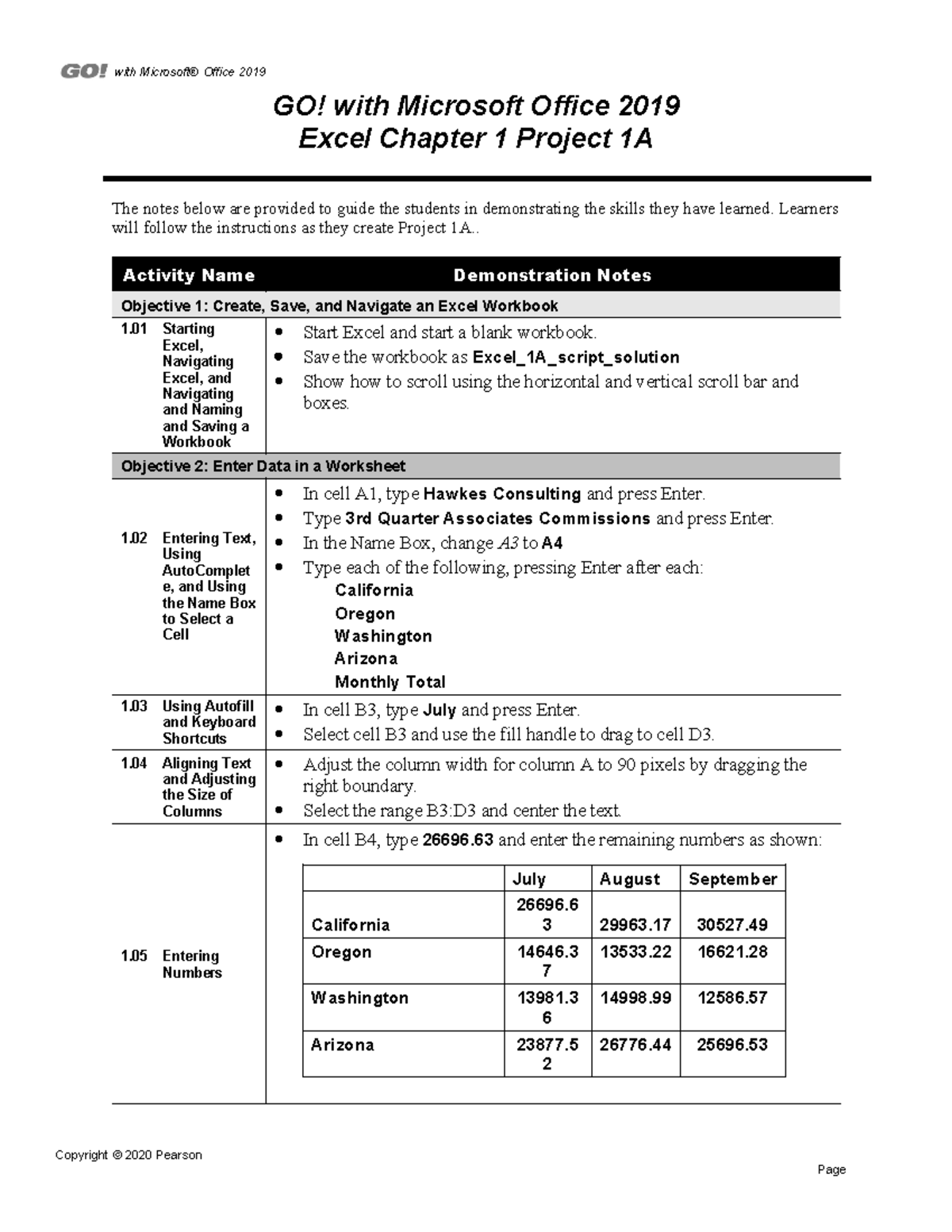 Excel 1A Project Instructions - Hawks Consulting Student Version - Studocu