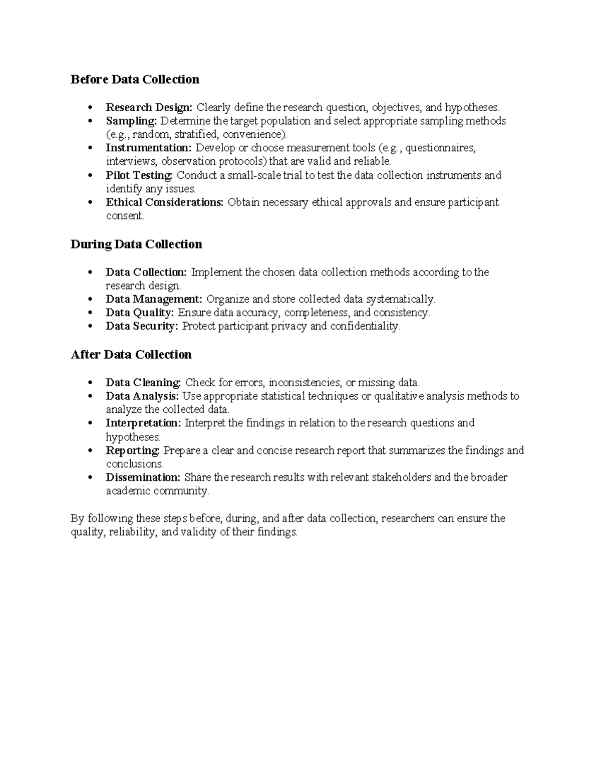 DATA Gathering Procedure: A Comprehensive Guide for Researchers - Studocu