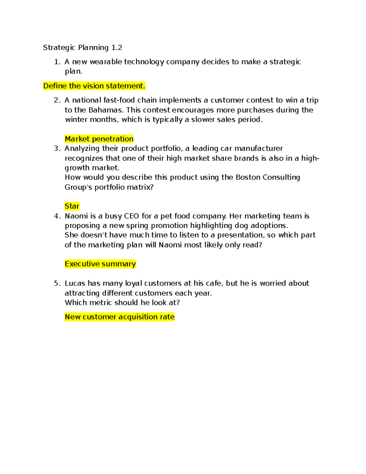 Strategic Planning Unit 1.2: Key Concepts and Frameworks Explained ...