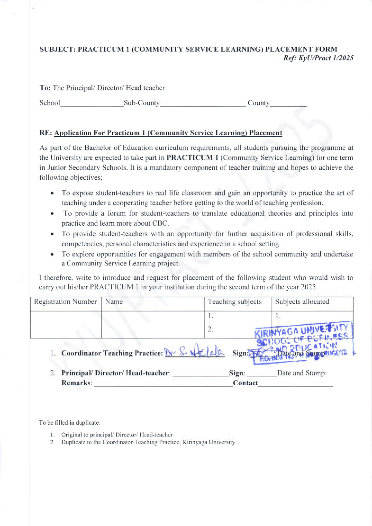 Practicum 1 - Rationalized lecture notes - SUBJECT: PRACTICUM 1 ...