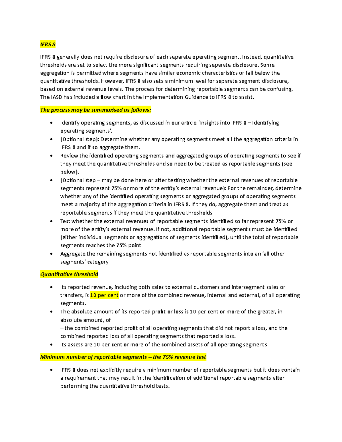 IFRS 8 - Key Insights on Operating Segment Disclosure Requirements ...