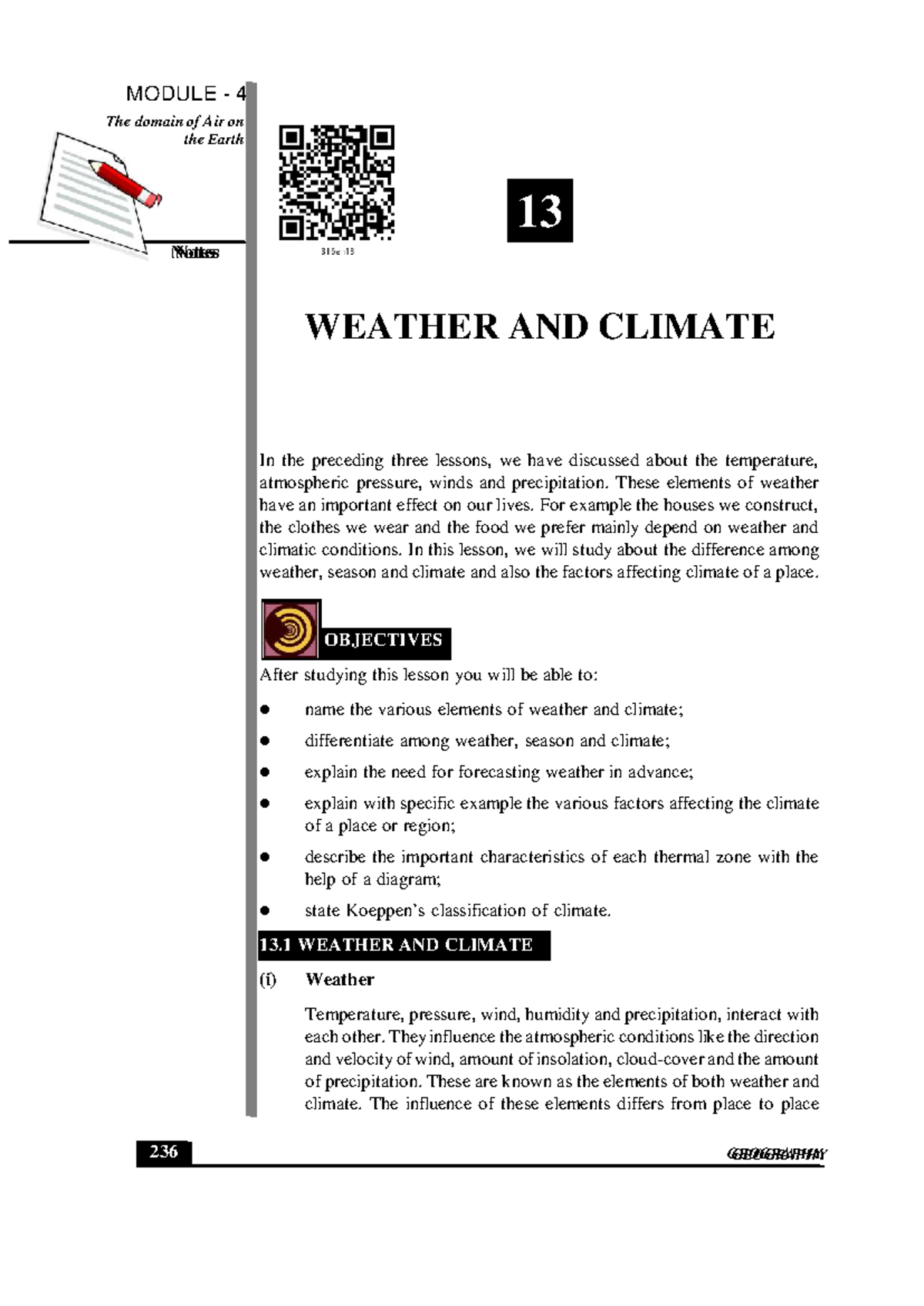 MODULE 4 Geography: Weather and Climate - Key Concepts and Factors ...
