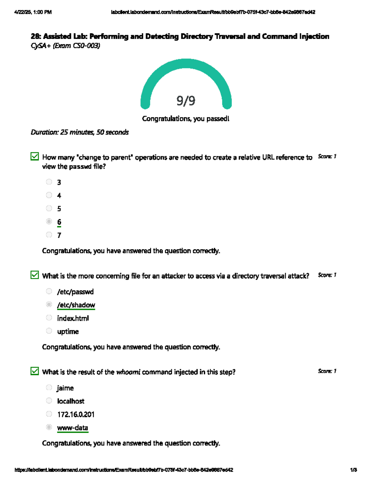 1:00 PM 28: Assisted Lab on Directory Traversal & Command Injection ...