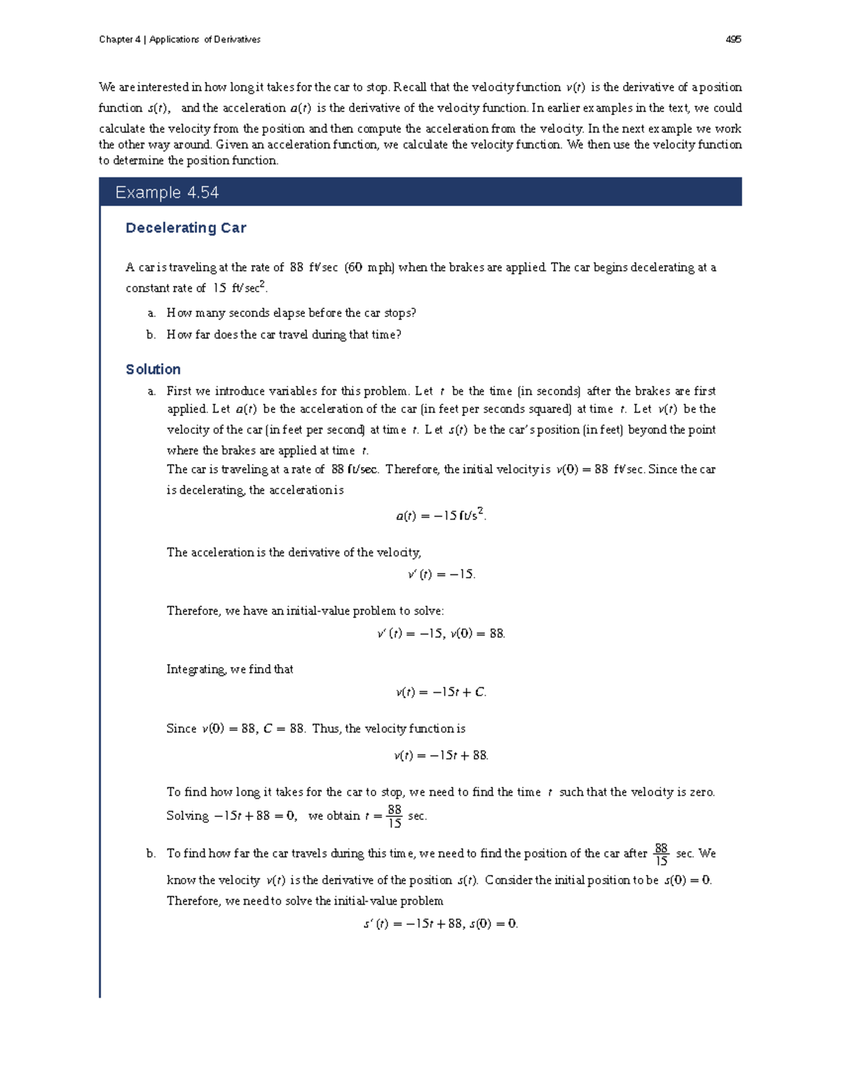 Chapter 4: Applications of Derivatives in Calculus (Calc 1) - Studocu