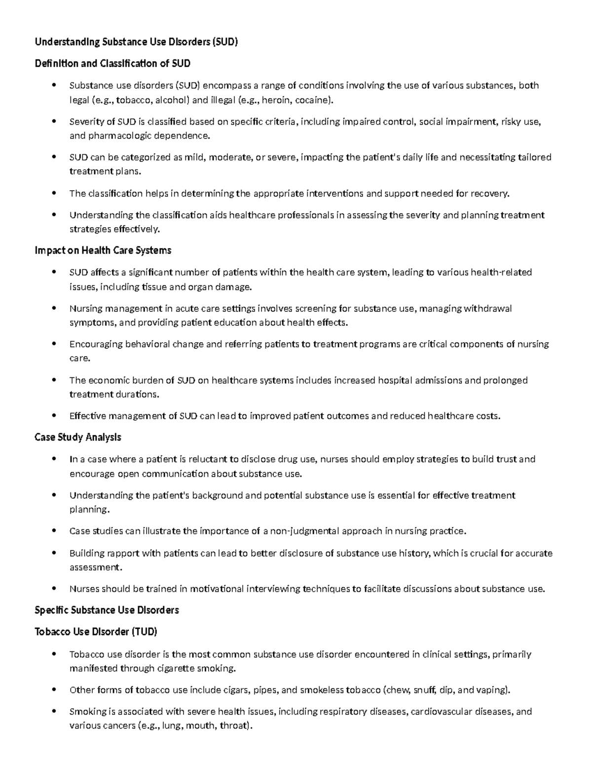 Understanding Substance Use Disorders (SUD): Definitions ...