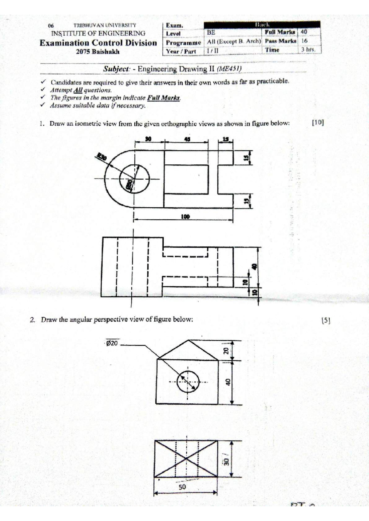 Engineering-Drawing-II - Civil engineering - Studocu