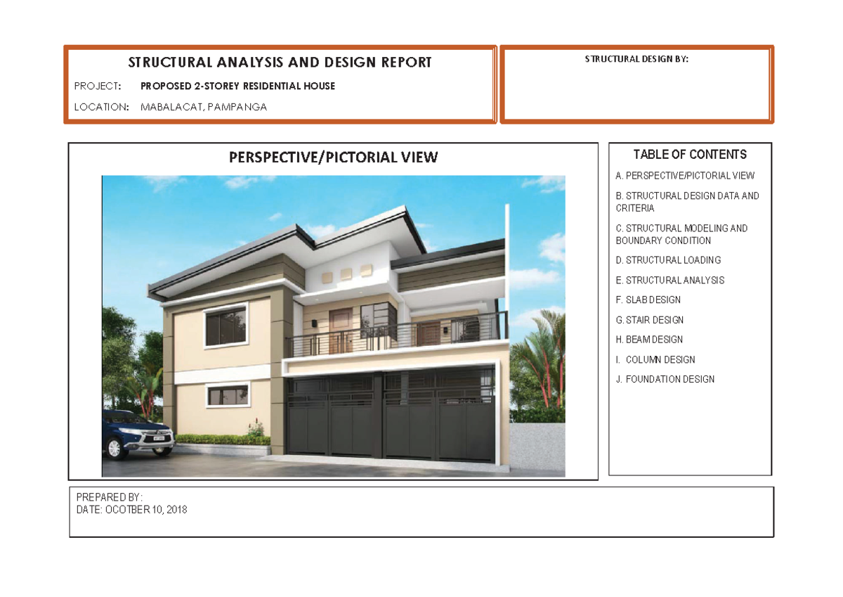630865954-Structural-Design-Report-2-Storey-House-Pampanga - Studocu
