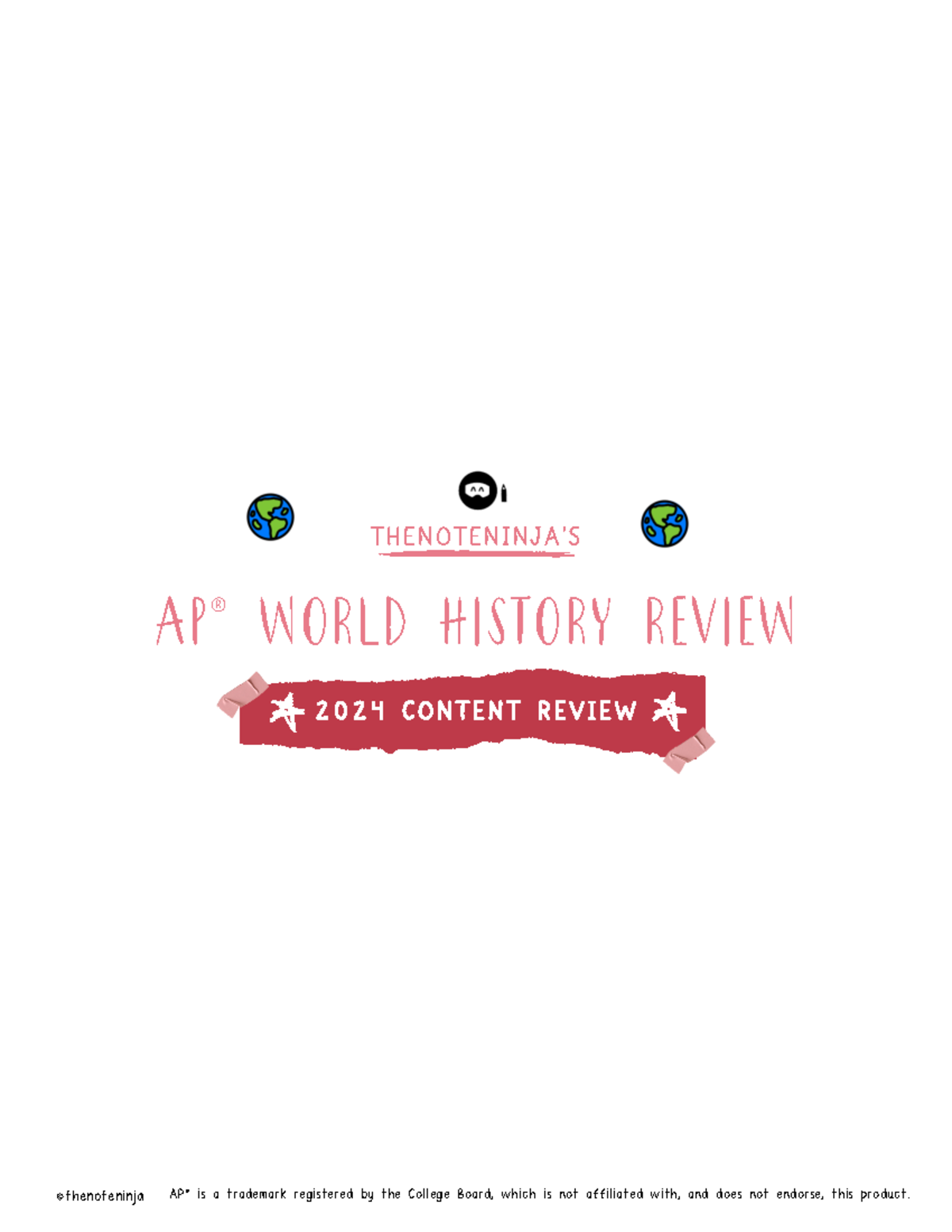 AP® World History - Comprehensive Year Review Guide 2024 - Studocu