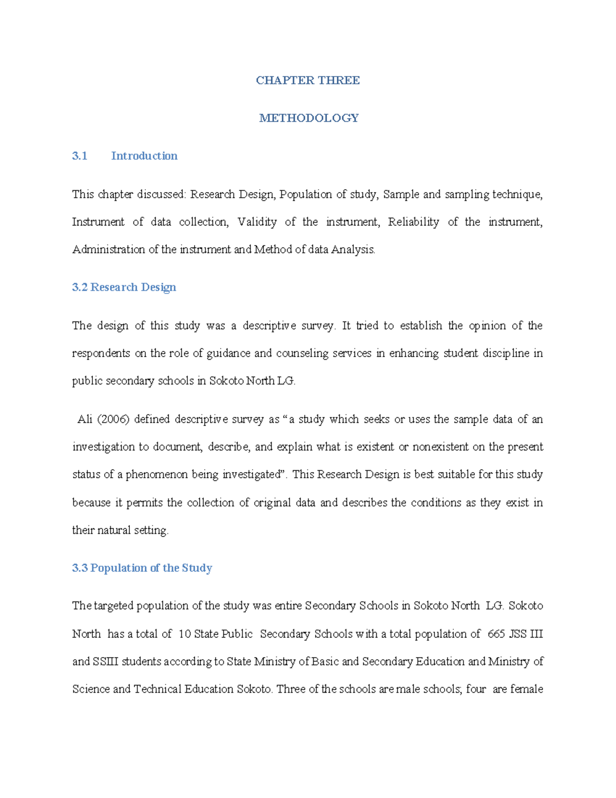 CHAPTER 3 METHODOLOGY: Research Design & Data Collection Techniques ...