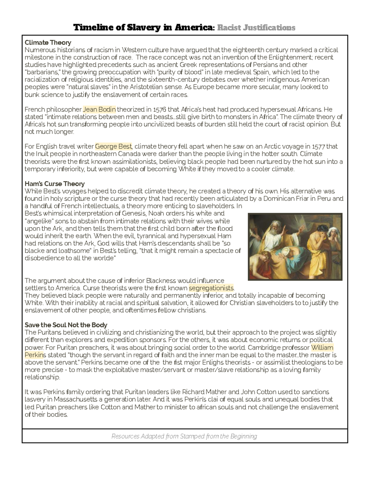 Timeline of Slavery in America: Historical Perspectives and Theories ...