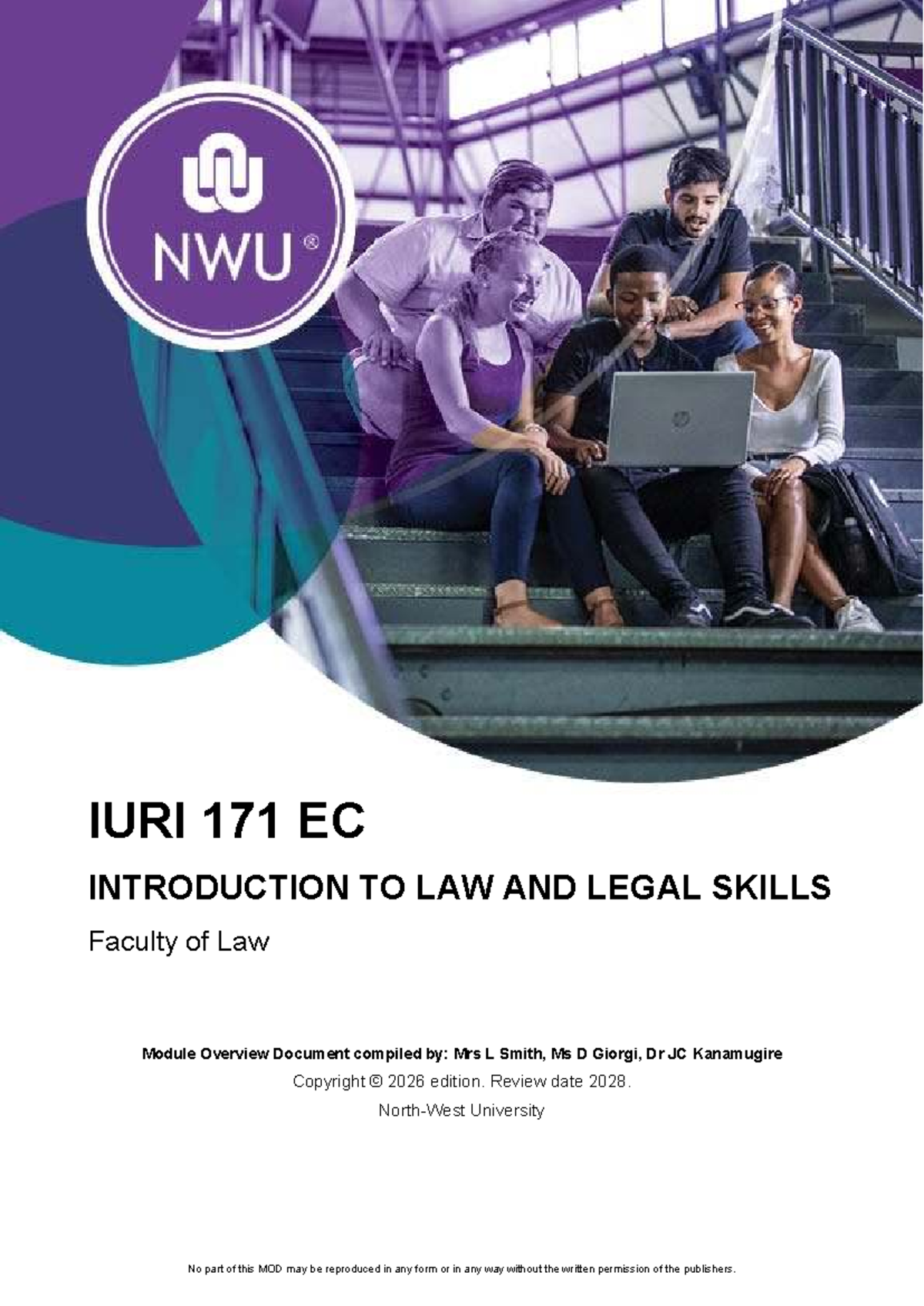 IURI 171 EC Introduction to Law and Legal Skills Module Overview 2026 ...