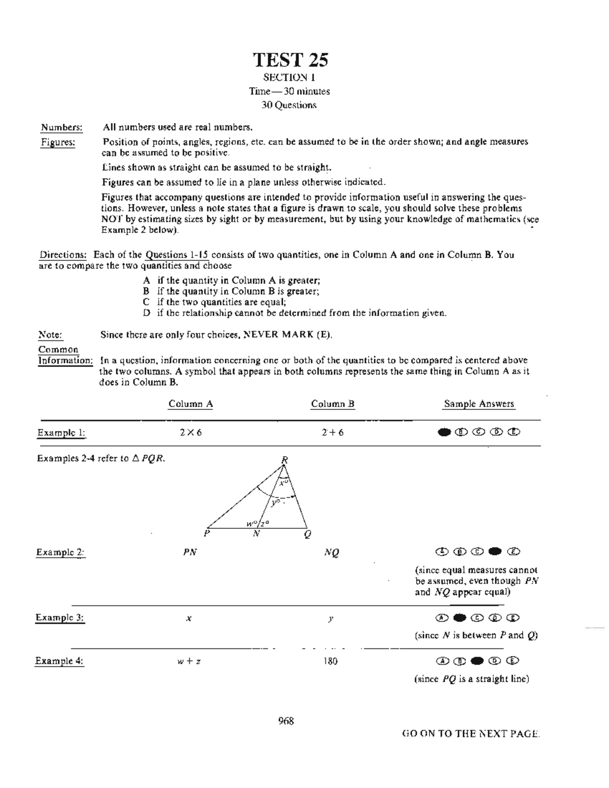 Big book - 25 - jk knjjj - Numbers: Figures: TEST 25 SECTION 1 Time-30 ...