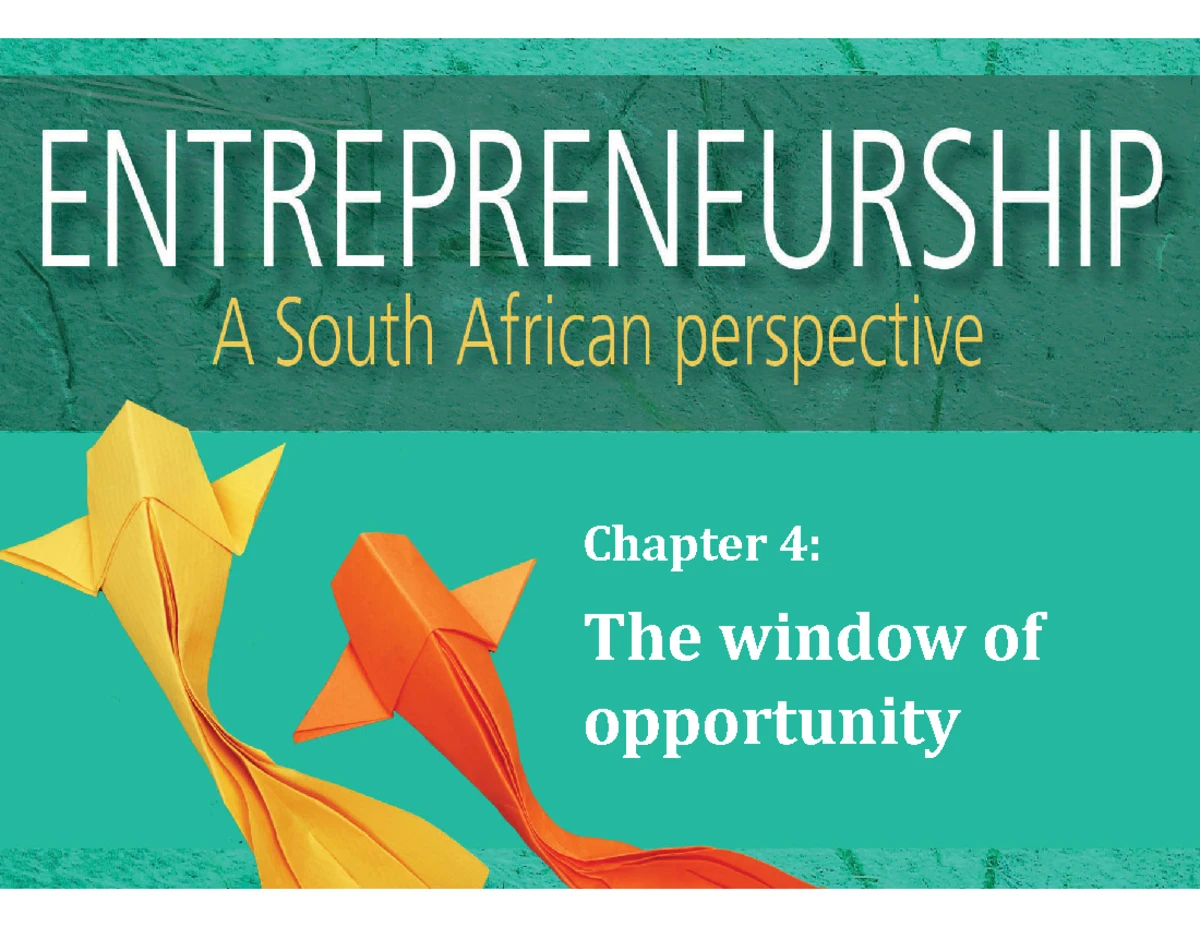 Chapter 4-Window of Opportunity-Bb - Chapter 4: The window of ...
