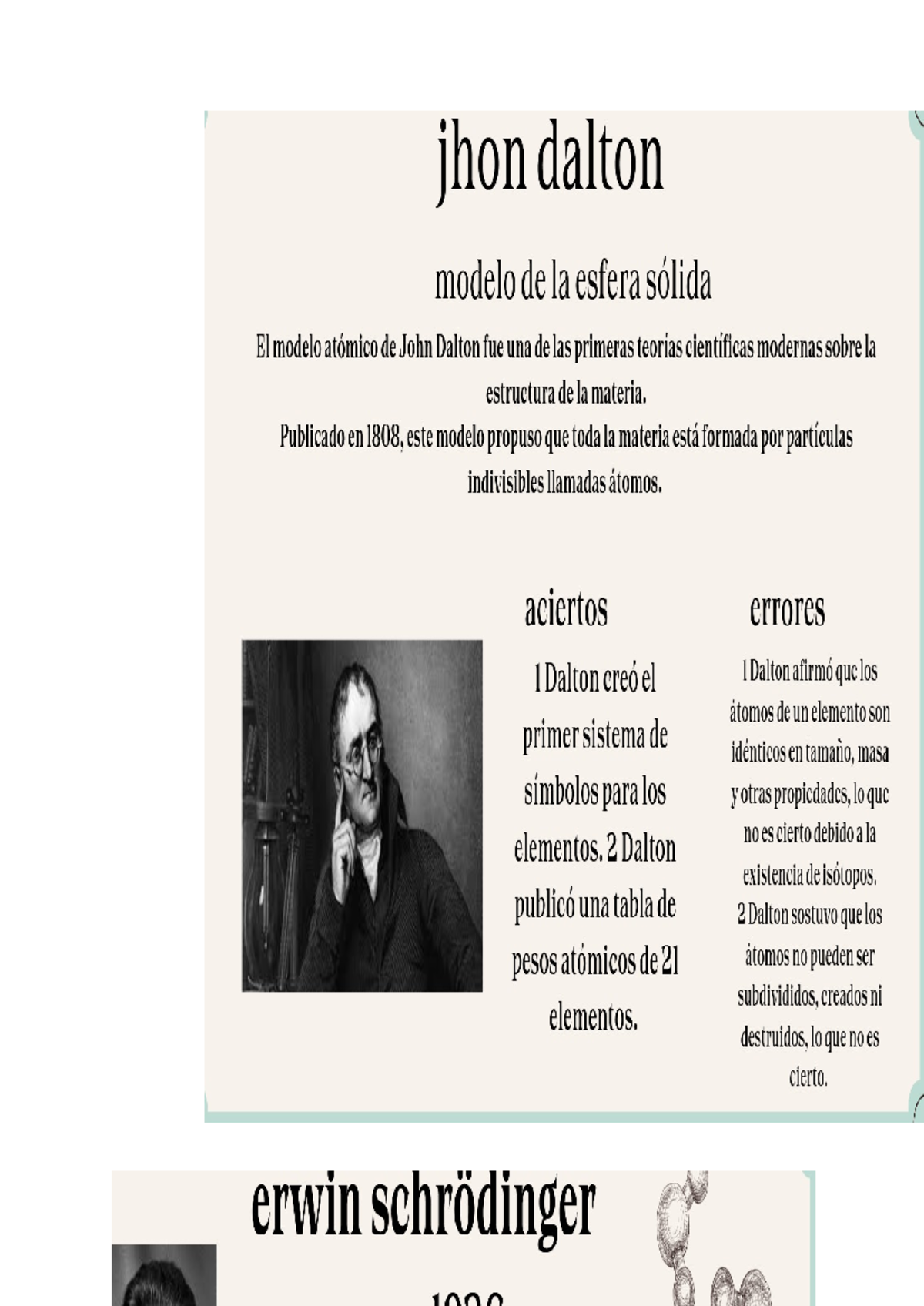 Doc1 - apuntes - jhon dalton modelo de la esfera sólida El modelo ...