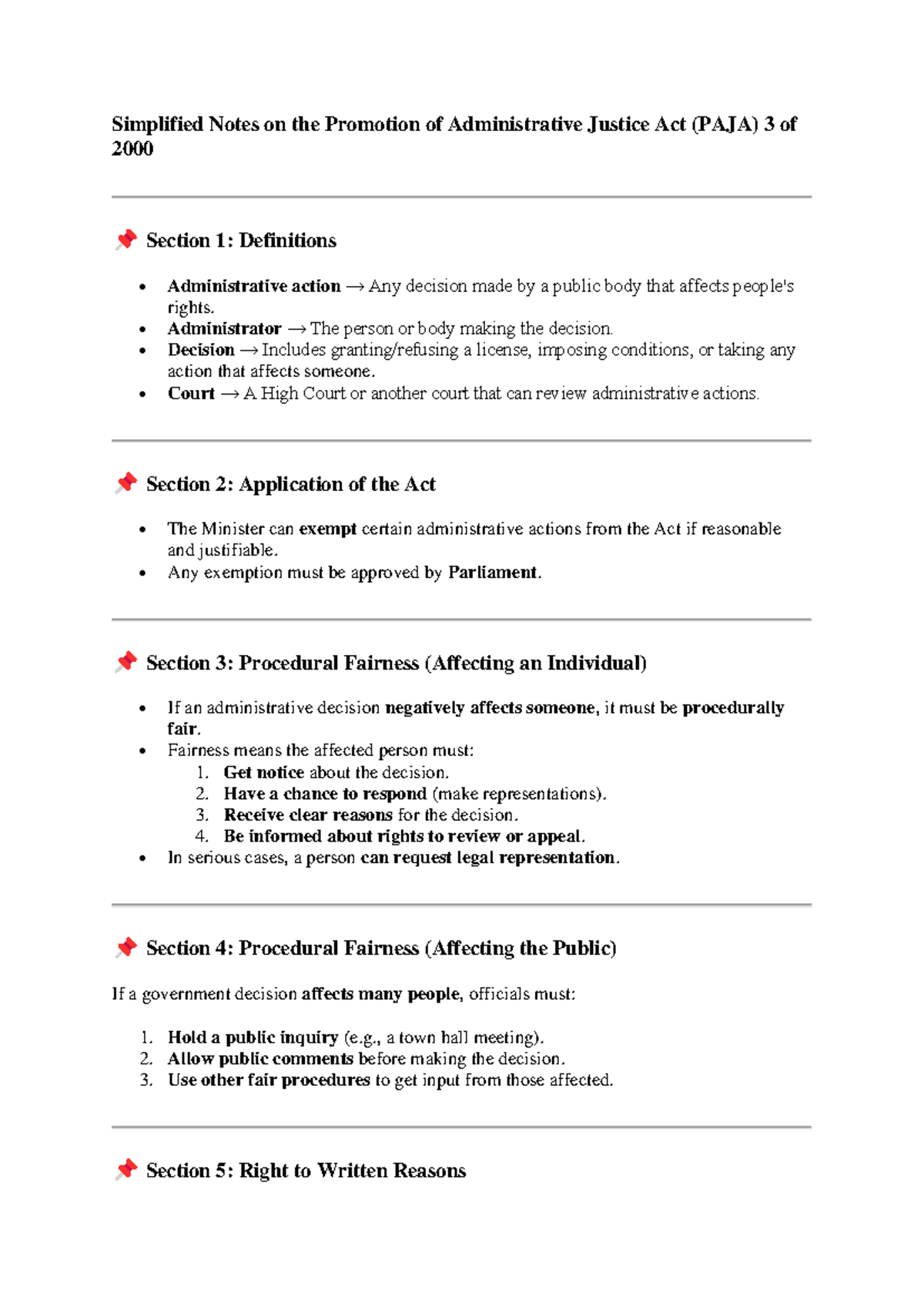 PAJA 3: Simplified Summary of the Promotion of Administrative Justice ...