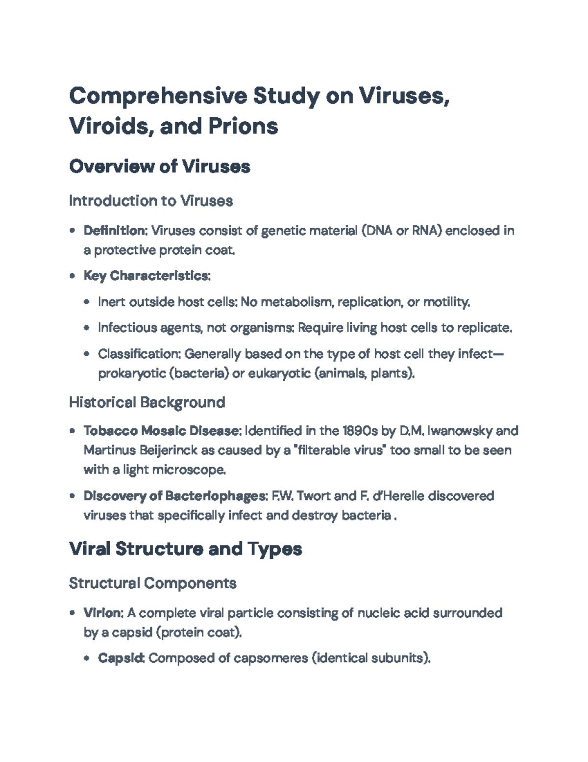 Comprehensive Study on Viruses, Viroids, and Prions in Biology ...