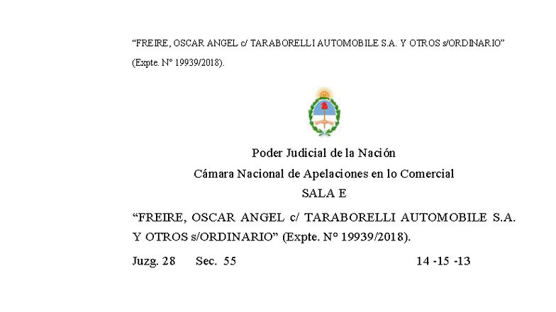 Fallo sobre Derecho del Consumidor en el Caso Taraborelli (Expte. 2024 ...