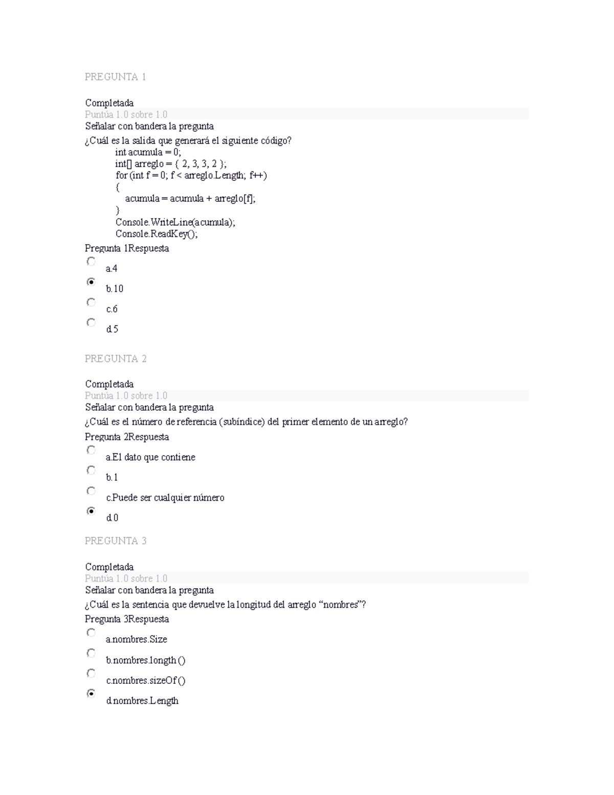 Examen Semana 5 - Programación Estructurada: Preguntas y Respuestas - Studocu