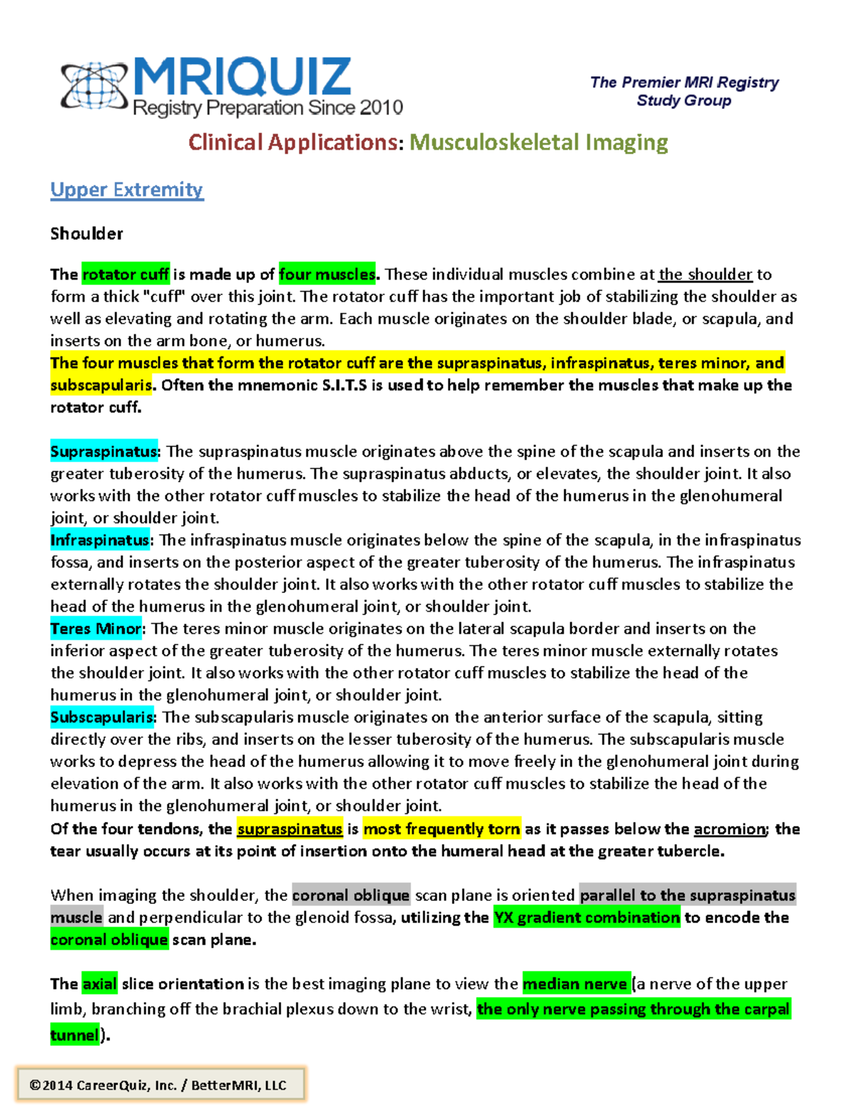 Clinical Applications of Musculoskeletal Imaging: MRI Techniques and ...