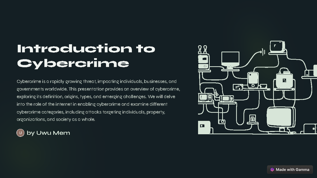 Introduction-to-Cybercrime - Introduction to Cybercrime Cybercrime is a ...