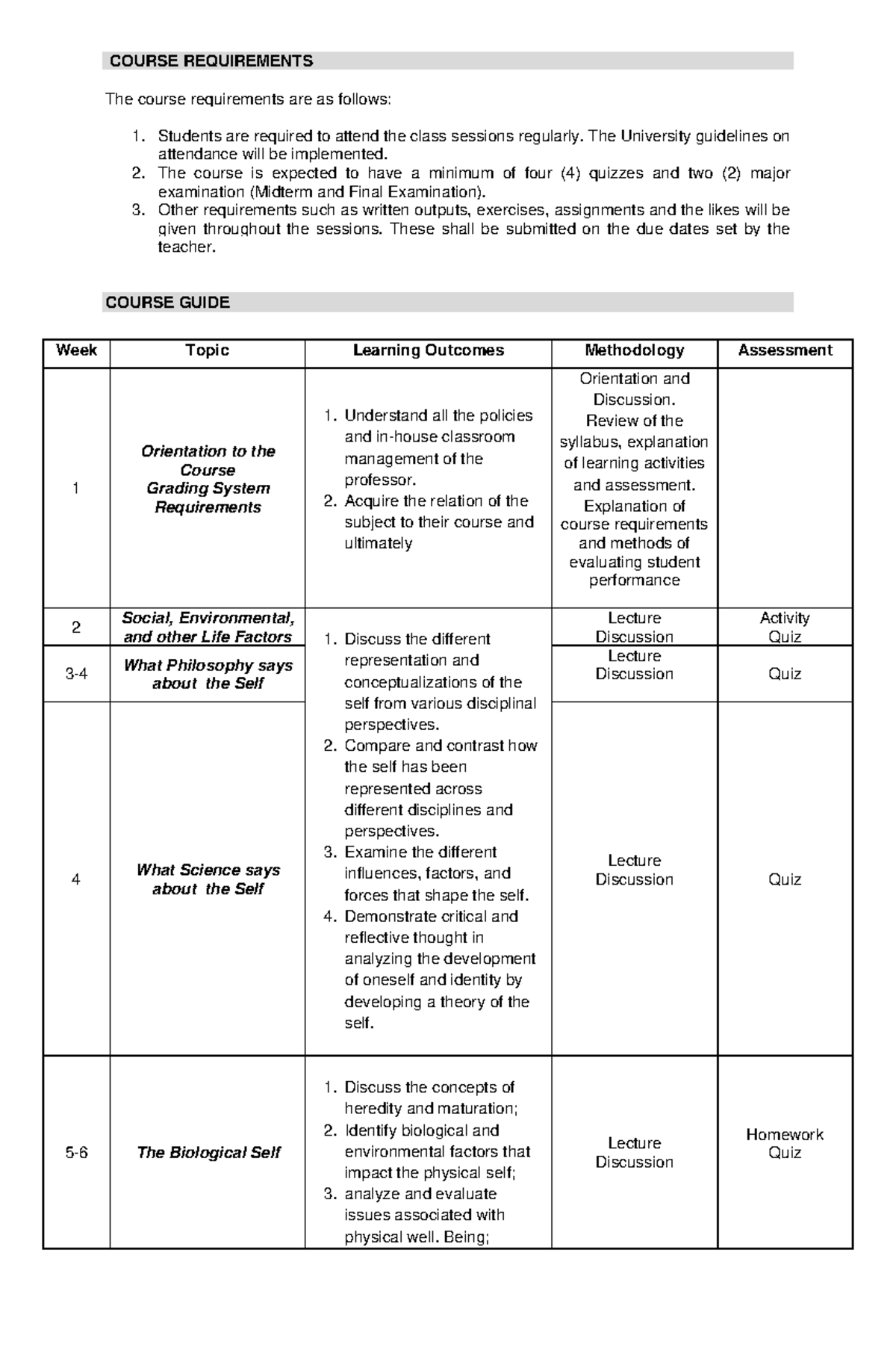 UTS-Syllabus: Course Requirements & Grading Overview for UTS - Studocu