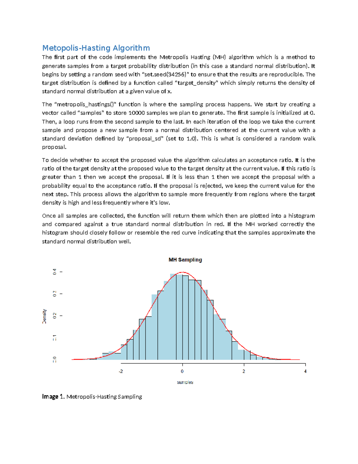 MH and Gibbs Sampling - Implementing the Metropolis Hastings Algorithm ...