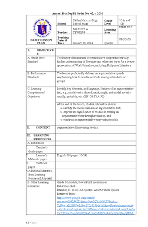 Expository Text - Lesson plan - learners. MISSION: Deliver quality ...
