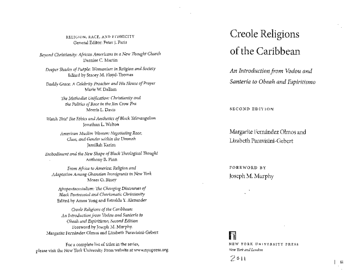 Creole Religions of the Caribbean: An In-Depth Study on Spiritual ...